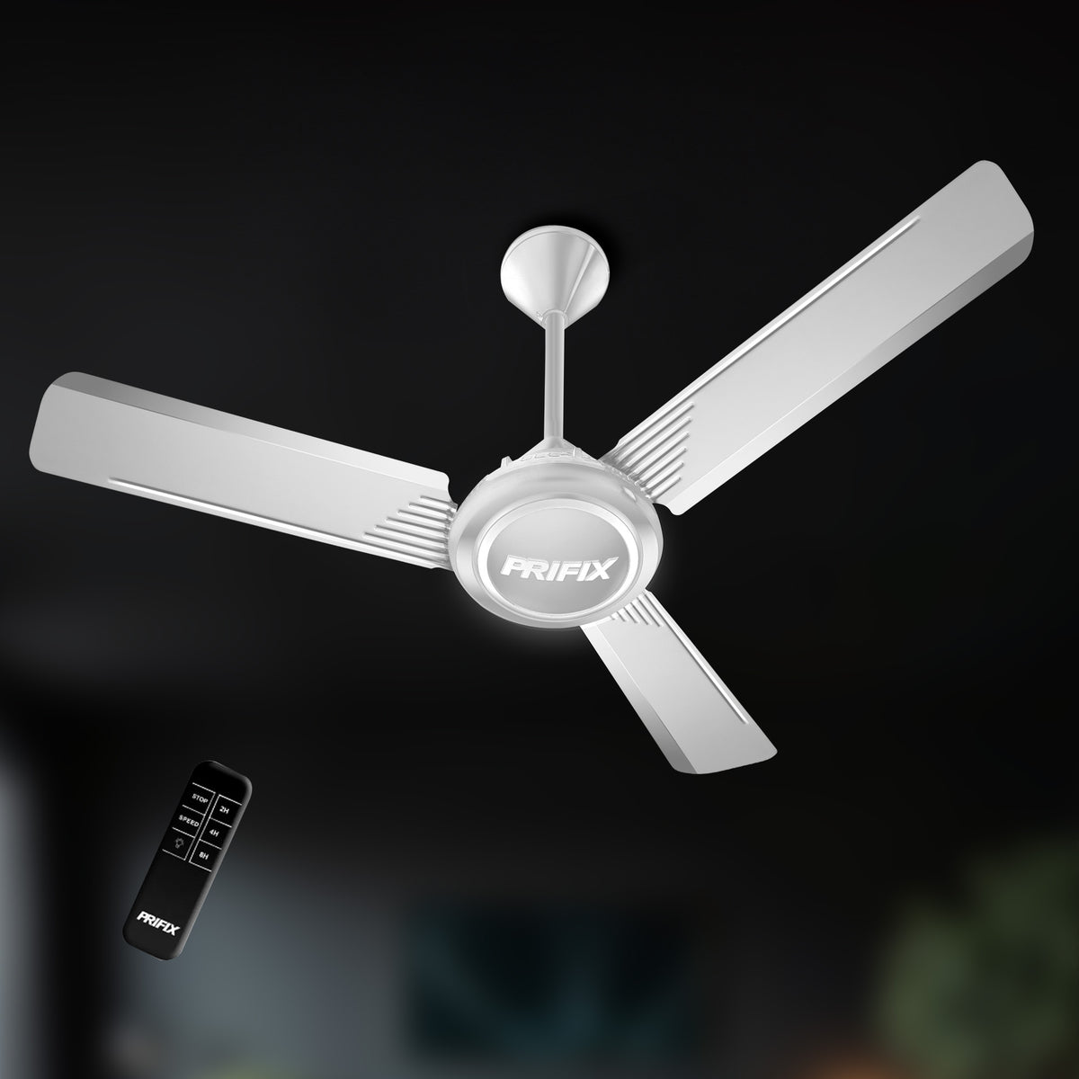 Prefix Supreme Ceiling Fan 56" With Remote Control - 3 Blades - 3 Speed ...